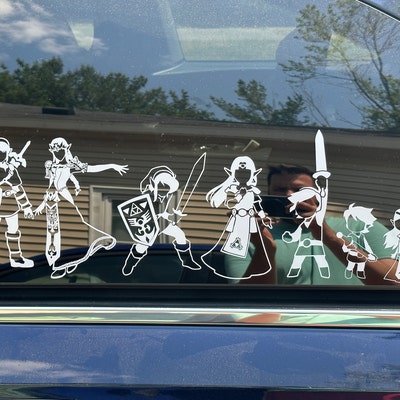 Zelda Inspired Family Car Decals - Etsy