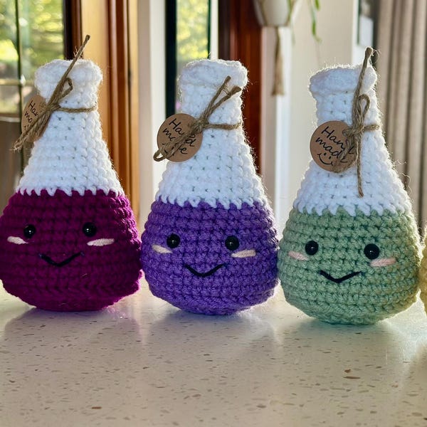 Amigurumi Toy Biology Plushie Microscope Crochet Toy for Kids Science ...