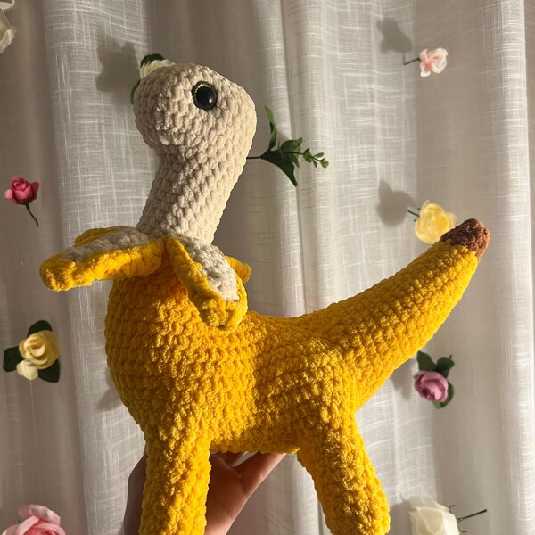 Bananasaurus Dinosaur NO SEW Crochet Pattern - Etsy Canada