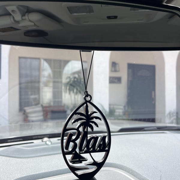 Guam Ornament | Custom Name Guam Seal Acrylic Car Charms | Personalized ...