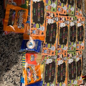 Halloween Treat Bag Toppers PRINTABLE Halloween Birthday Party Favors ...