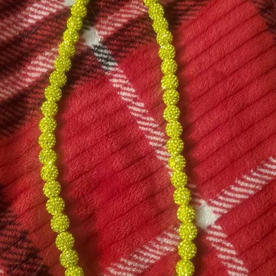 CUSTOM LISTING Baseball Beaded Necklace Rhinestone Ocean Bead Chain ...