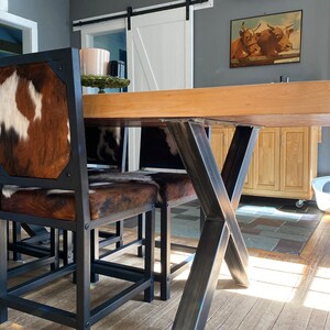 Metal Table Legs Rustic Industrial Steel Finish T Style - Etsy