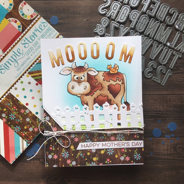 Cow Digi Stamps, Cow Butt Digi Stamp.cow Digis, Card Making Supply ...