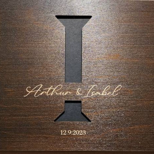 Personalized Guest Book Wedding Monogram Guestbook Alternative Wedding ...