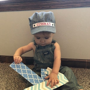 Train Conductor Hat Train Birthday Toddler Train Party - Etsy