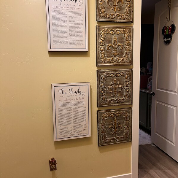 LDS Family Proclamation & the Living Christ Canvas Wrap - LDS Art - LDS ...