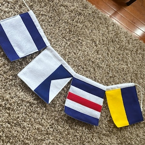 Nautical Flag Stickers Vinyl Peel and Stick 1.5 Square Initials - Etsy