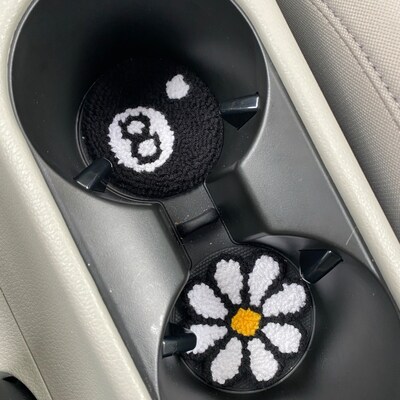 Set of 2 Car Coasters,cute Car Accessories,customisable Car Decor,new ...