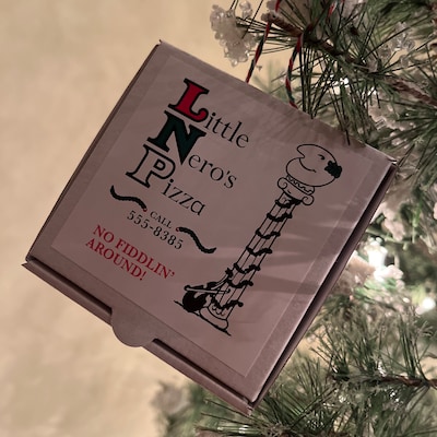 Home Alone Inspired Little Nero's Pizza Box Ornament WITH - Etsy