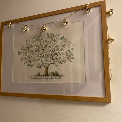 Reverse Family Tree Large Framed Illustration 5 Generations - Etsy