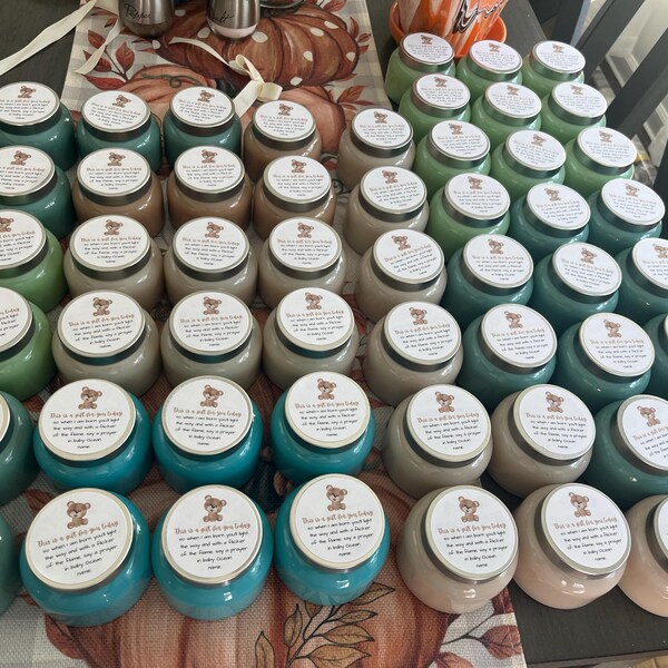 Ready to Pop Stickers, A10, Popcorn Labels for Baby Shower, Teddy Bear ...