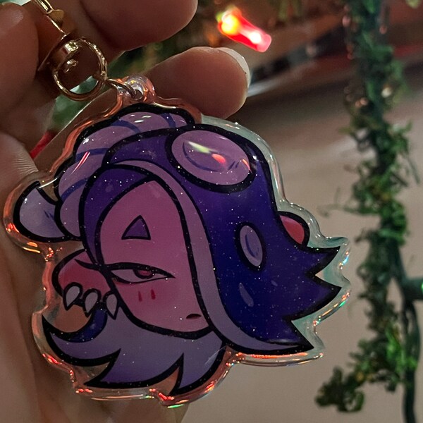Splatoon 3 Shiver & Frye (2.5" Rainbow Acrylic Charm, Glitter Epoxy) - Etsy