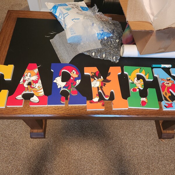 Super Mario, Mario Brothers Wooden Letters, Custom, Boy Girl Kid ...