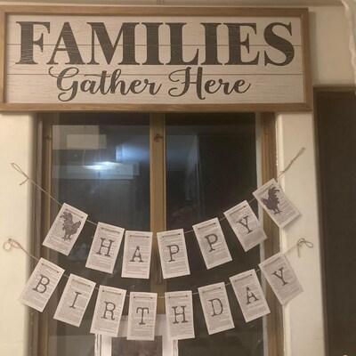 Farmhouse Banner, Farmhouse Garland, fresh Eggs, Bunting Banner ...