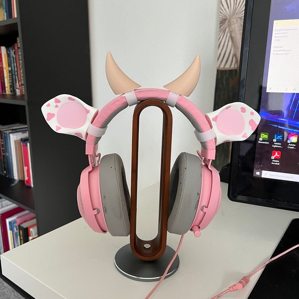 Cow Ears for Headphones, Headset Horns, Gamer Headphone Attachments ...