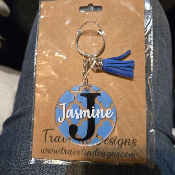 Personalized Monogram Keychains, Monogram Key Chain, Key Fob, Monogram ...