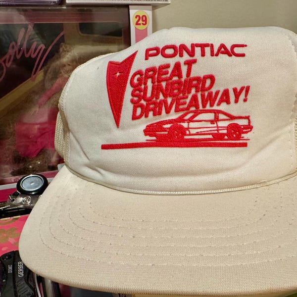 Vintage 1989 Three Stripe Hot Rod Super Nationals Mesh Trucker Snapback ...