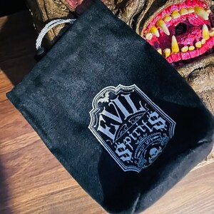 Dice Bag MEDIUM Evil Spirits Embroidered Suede W/satin Lining ...