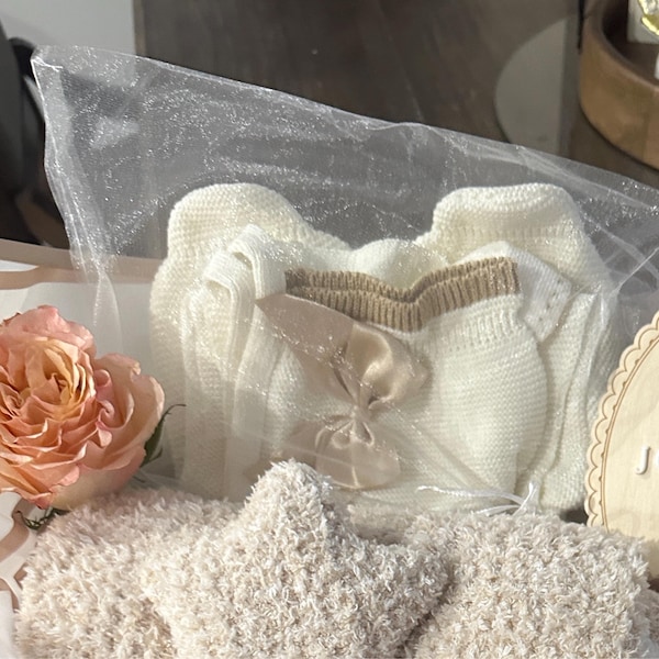 Spanish Knitted Newborn Knit Set Peto Primera Puesta Baby Boy Knit ...