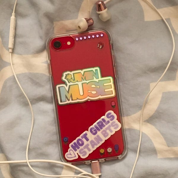 Jimin Muse Holographic Logo Sticker - Etsy