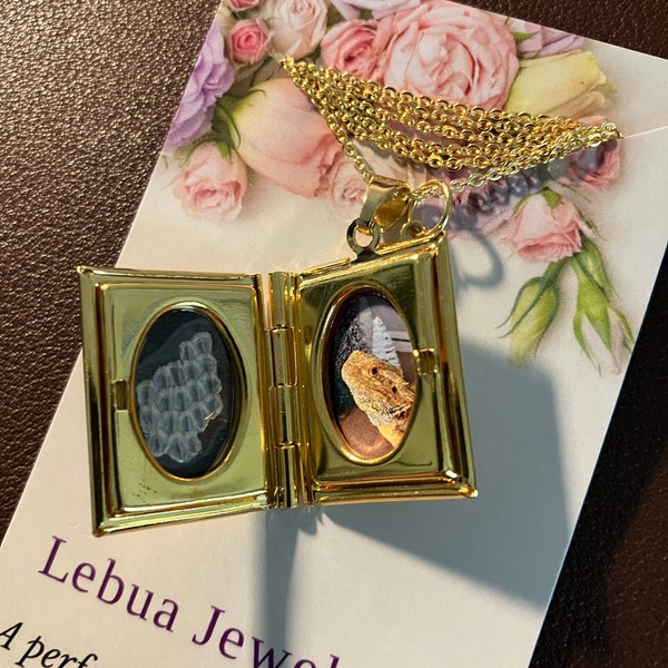 Best Christmas Gift Miniature Book Locket Necklace, Miniature Book ...