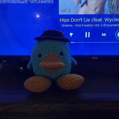 Perry the Platypus Crochet Pattern, Phineas and Ferb Pattern, Ducky ...