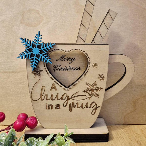 A Hug in a Mug Gift Card Holder | Cash Money Gift | Personalized ...
