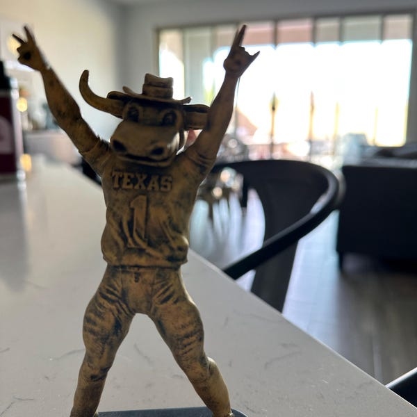 6" Tall Collectible Raider Red, Texas Tech University Mascot in Golden ...