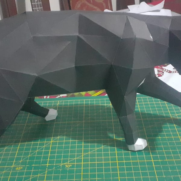 DIY Papercraft Leonardo, 3D Room Decor, Low Poly, 3D Papercraft PDF ...