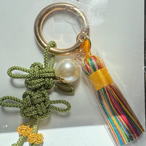 Handmade Korean Knot Tassels Keychain Key Ring Valentine's Day ...