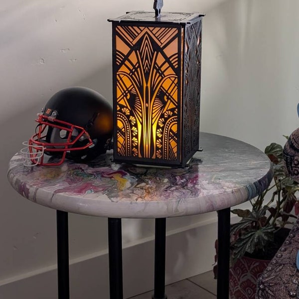 Art Deco Inspired Lamp - Etsy