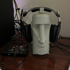 Moai Statue Headphone Rack Easter Island Sculpture Headset - Etsy