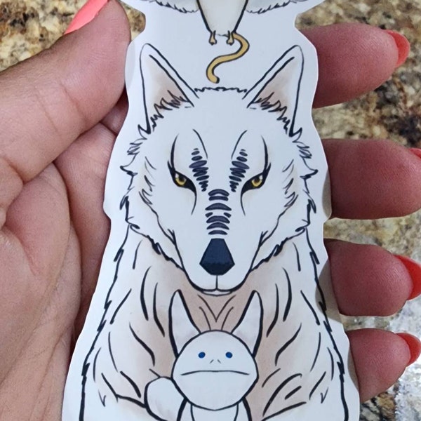 Loth Wolf Loth Cat Morai Vinyl Sticker - Waterproof/decal/glossy - Etsy