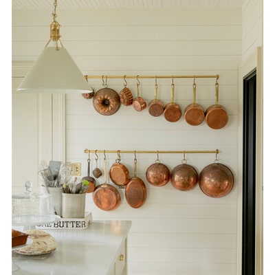 Hanging Copper Clothes Rail Clothes Rack Hanging Rail - Etsy