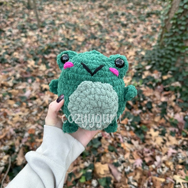 3in1 Crochet Pattern - Chubby Squishy Frogs, Strawberry Frog, Sky Frog - Etsy