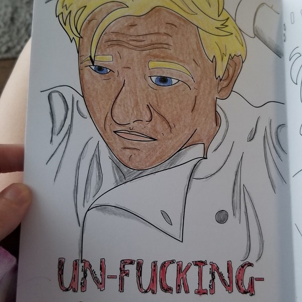 Gordon Ramsay Colouring Book - Etsy