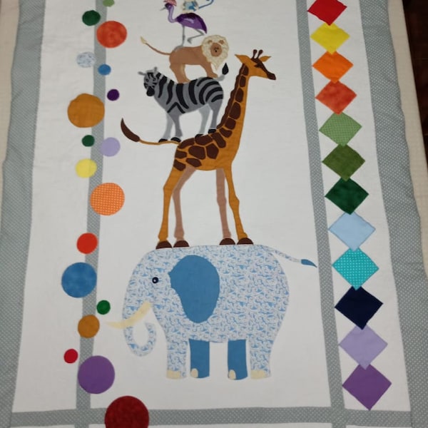 Safari Slumbers - Quilt Pattern With African Zoo Animal Friends - Great ...