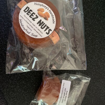 DEEZ NUTS Glycerin Soap, Honey Almond Shave & Shampoo Soap, Beard Wash ...