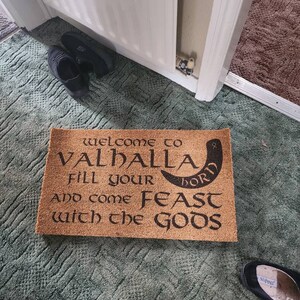 Rune Symbol Doormat Love, Family Protection and Happiness House Warming ...