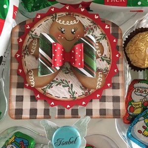 Christmas Gingerbread Bow Template, Christmas Bow SVG, Christmas SVG ...