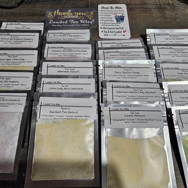 Mega Loaded Tea Go Packs! 10 for 30! FLASH SALE! Free Shipping! Check ...