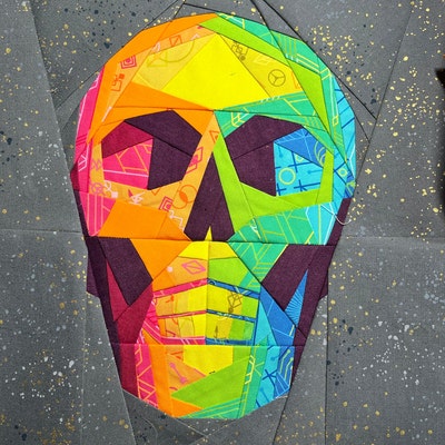 Fractured Skull 10 Block FPP Pattern - Etsy