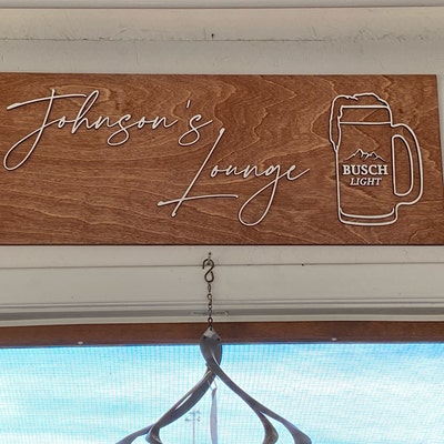 Pallet Sign Bar Sign Custom Wood Sign 3D Sign Personalized Gift Bar ...