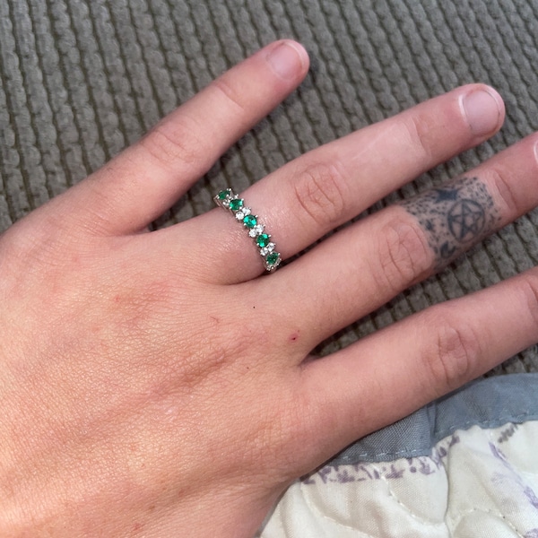 Sami Jewels Emerald Ring, Gemstone Ring, Emerald Jewelry, Gift for Her ...