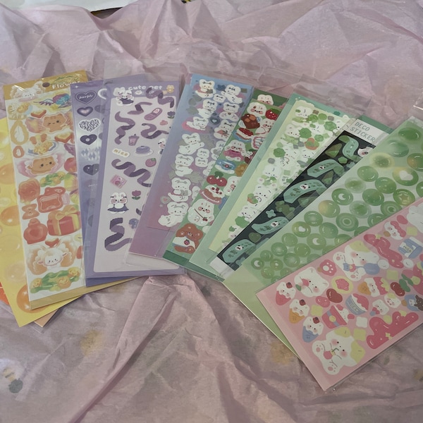 Huge Deco Polco Stickers Sheets Pack| Cute Korean Stickers Set ...