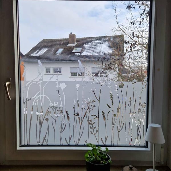 Window Film Grasses, Privacy Film, Frosted Glass Film, Sandblasted Look ...