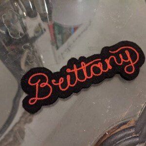 Custom Chainstitch Embroidered Name Patch 'your Name' | Etsy
