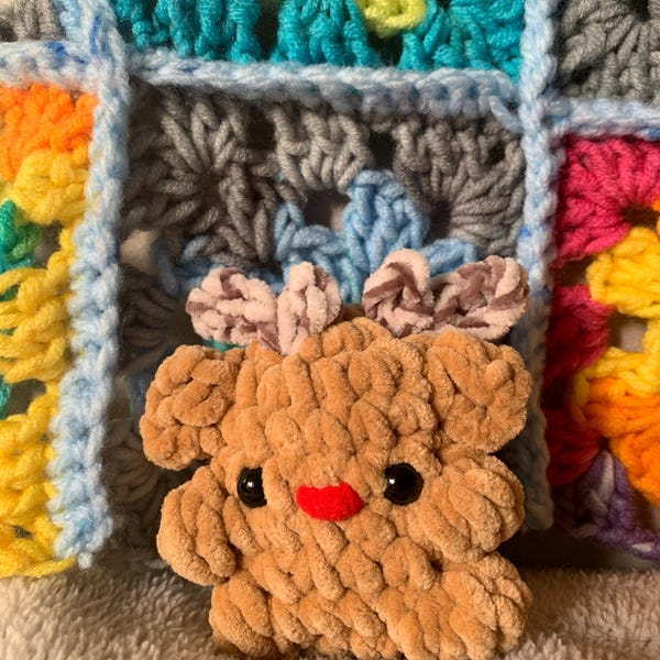 Mini Rudolph Reindeer | NO SEW Crochet Pattern | Quick and Easy 20 ...