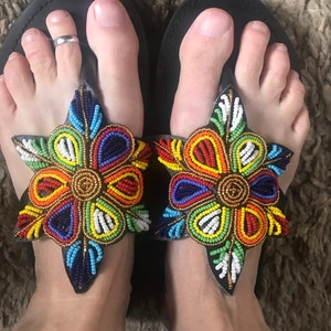 Women Sandals, Masai Sandals, African Sandals, Beaded Sandals, Women ...
